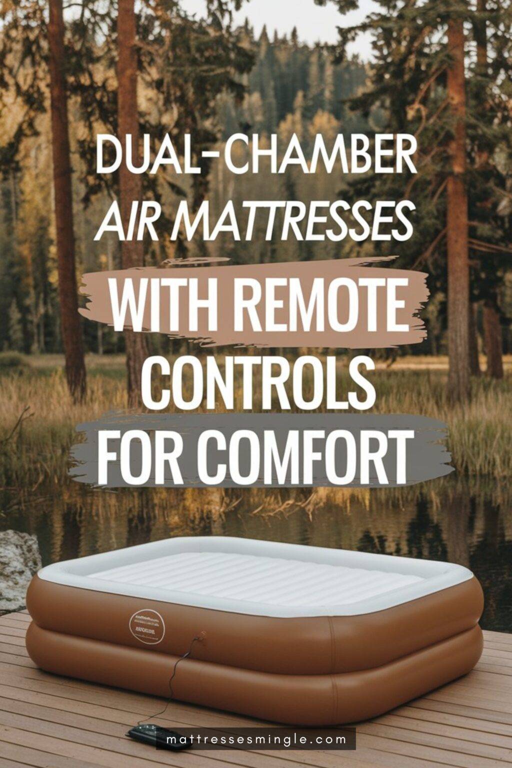 Dual-Chamber Air Mattresses with Remote Controls for Ultimate Comfort